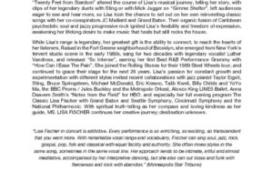 Lisa_Fischer_Bio-Short-2021docx - The Kurland Agency